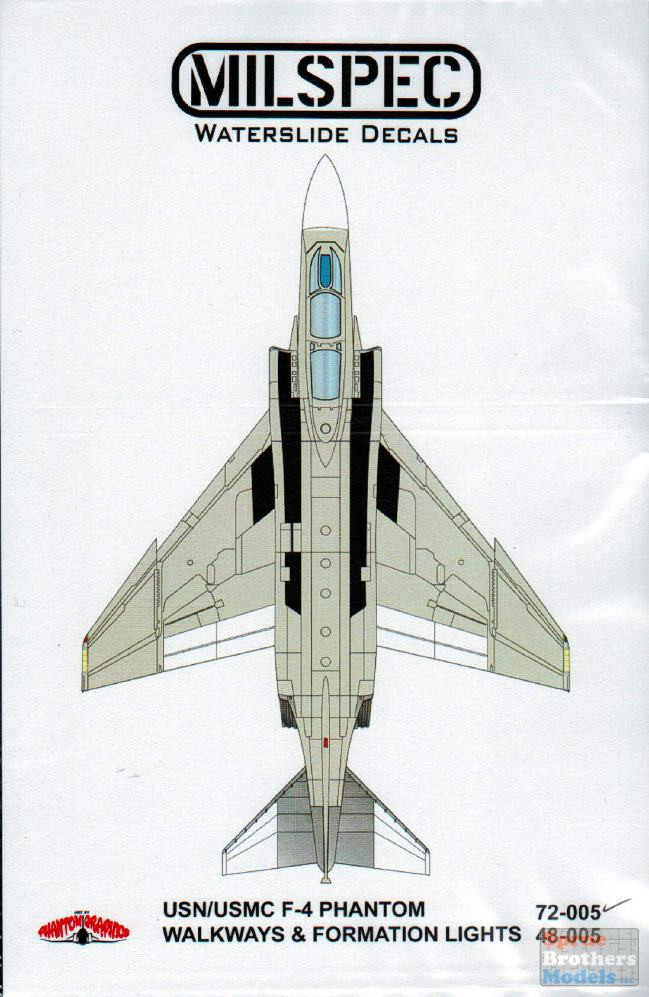 CAMMS72005 1:72 MilSpec Decals - USN/USMC F-4 Phantom II Walkways ...