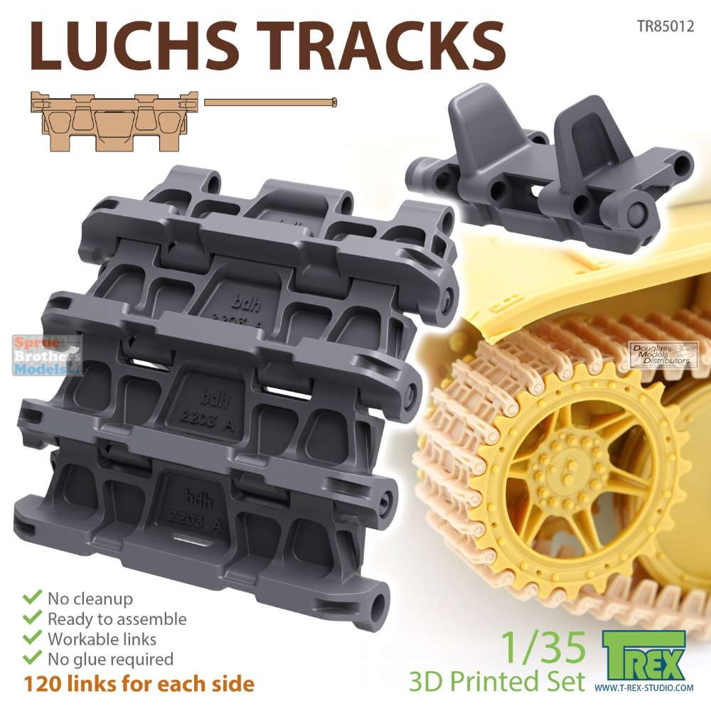 TRXTR85012 1:35 TRex Track Link Set - Luchs - Sprue Brothers Models LLC