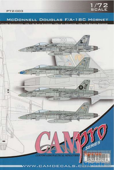 CAMP72003 1:72 CAM Pro Decals - F-18C Hornet VFA-86 VFA-146 VFA-151 VFA ...