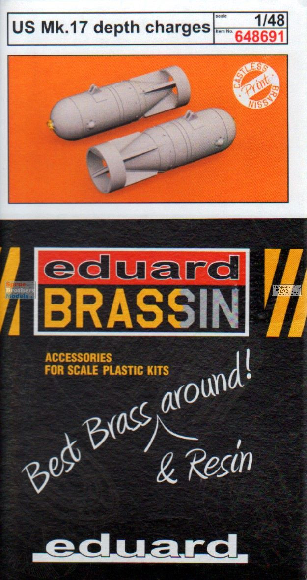 EDU648691 1:48 Eduard Brassin Print - US Mk.17 Depth Charges Set ...