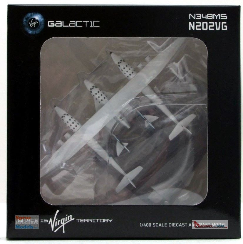 JCW4002VG 1:400 JC Wings Virgin Galactic 348 White Knight II Reg # ...