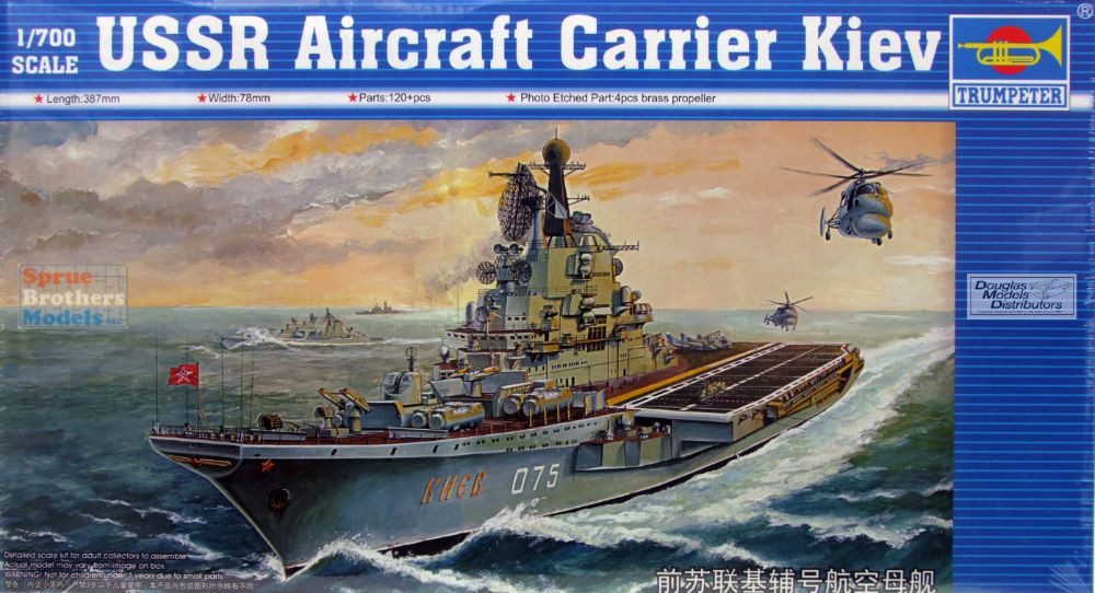 TRP05704 1:700 Trumpeter USSR Kiev Aircraft Carrier - Sprue Brothers ...