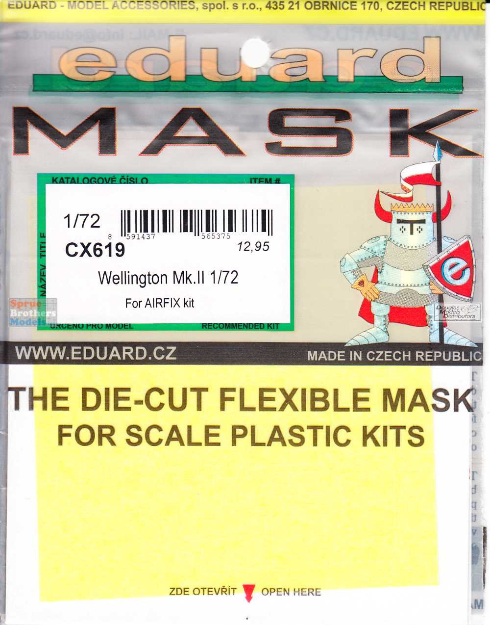 EDUCX619 1:72 Eduard Mask - Wellington Mk.II (AFX kit) - Sprue Brothers ...