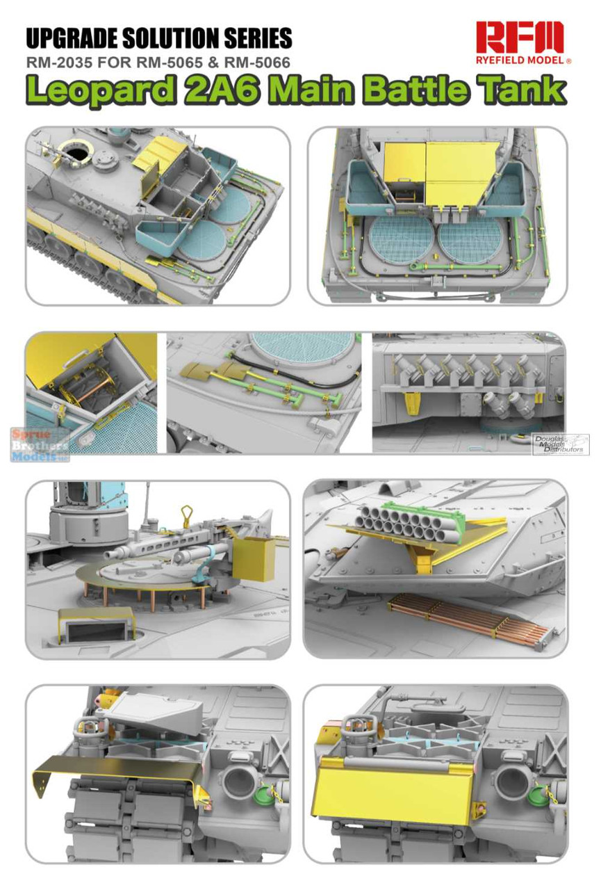 RFMRM2035 1:35 Rye Field Model Leopard 2A6 Upgrade Set (RFM kit ...
