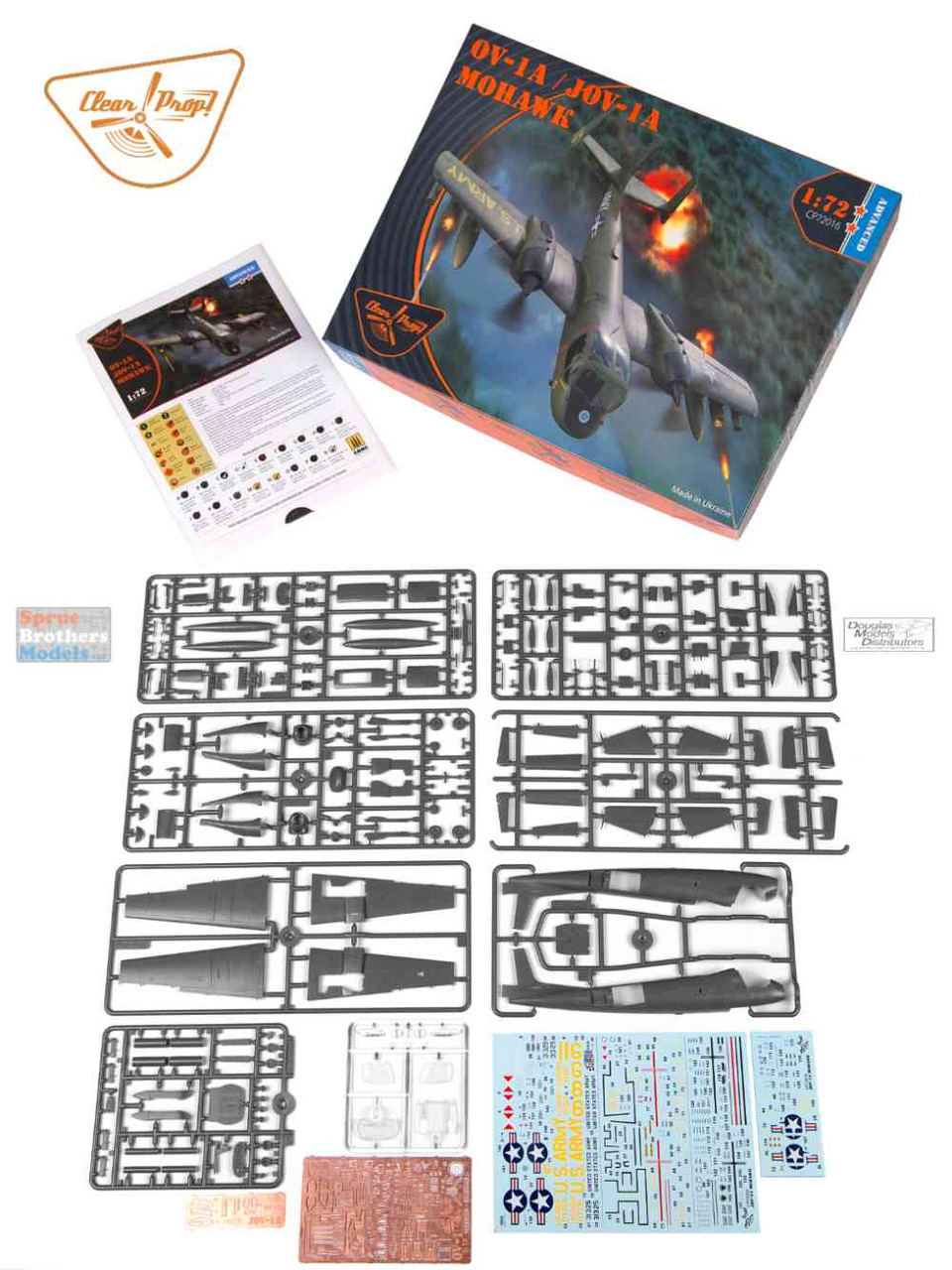 CLPCP72016 1:72 Clear Prop Models OV-1A JOV-1A Mohawk - Sprue Brothers ...