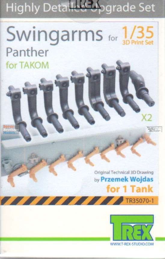 TRXTR35070-1 1:35 TRex - Swingarms Set for Panther (TAK kit) - Sprue ...