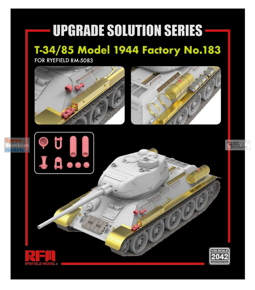 RFMRM2042 1:35 Rye Field Model T-34/85 Model 1944 Factory No.183 ...