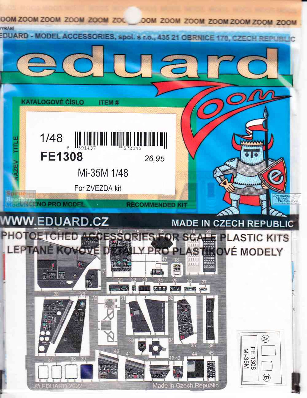 EDUFE1308 1:48 Eduard Color Zoom PE - Mi-35M Hind (ZVE kit) - Sprue ...