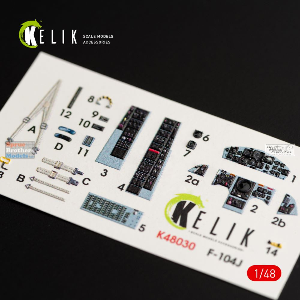 RESK48030K 1:48 ResKit/Kelik 3D Detail Set - F-104J Starfighter (KIN ...