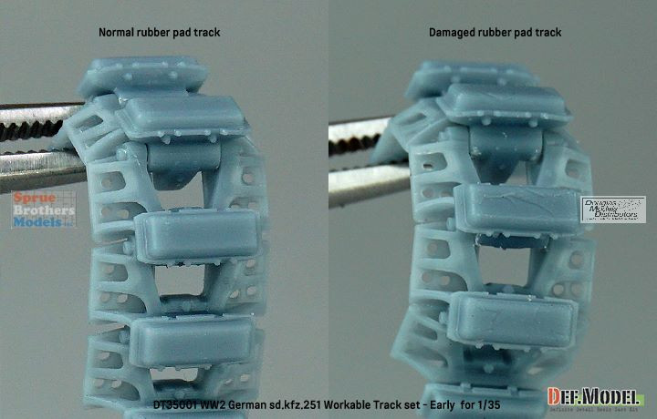 DEFDT35001 1:35 DEF Model Sd.Kfz.251 Workable Track Set Early (3D ...