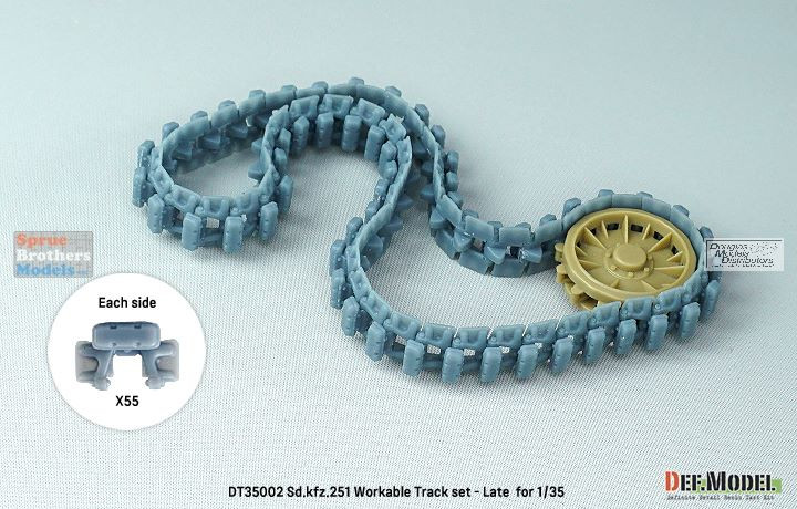 DEFDT35002 1:35 DEF Model Sd.Kfz.251 Workable Track Set Late (3D ...