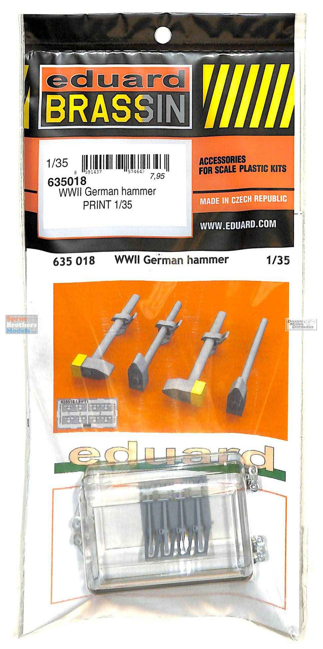 EDU635018 1:35 Eduard Brassin PRINT WW2 German Hammer Set - Sprue ...