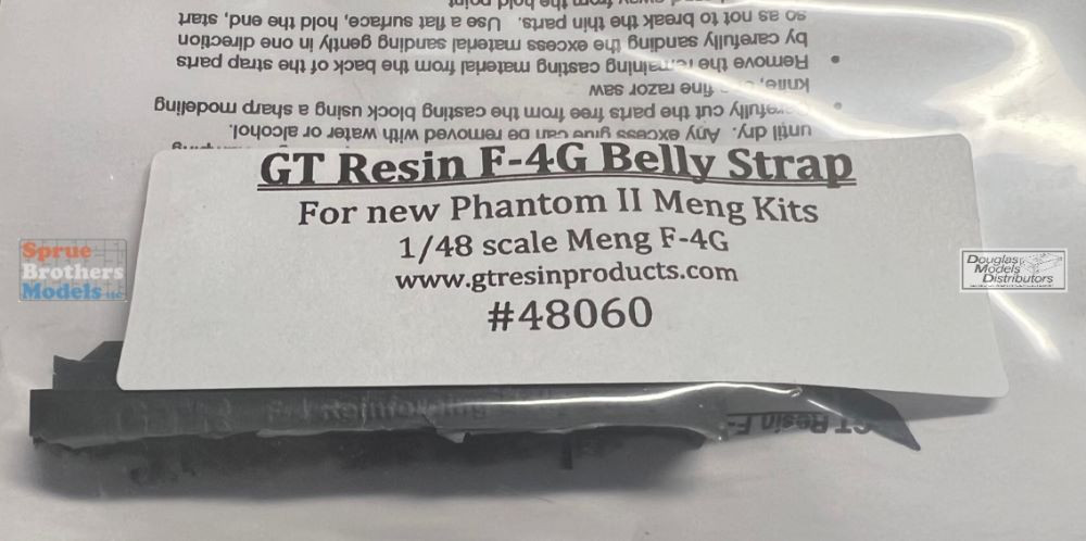 GTR48060 1:48 GT Resin F-4G Phantom II Belly Strap (MNG kit) - Sprue ...