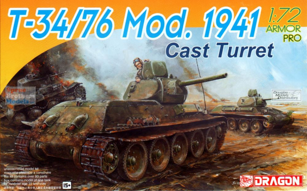 DML7262 1:72 Dragon T-34/76 Mod 1941 Cast Turret - Sprue Brothers ...