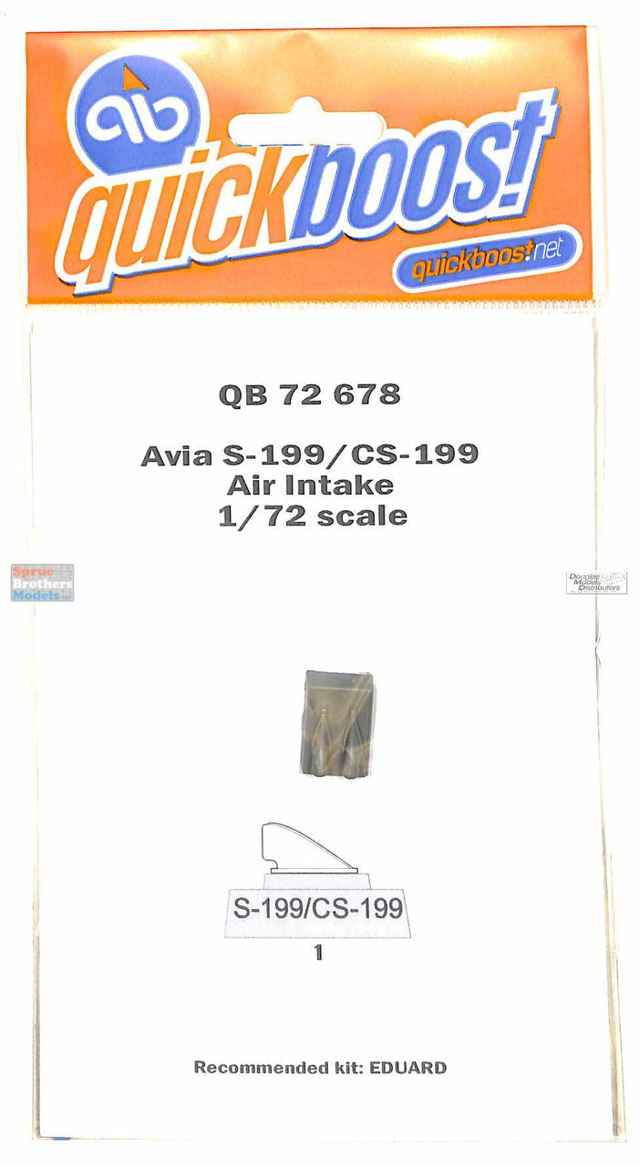 QBT72678 1:72 Quickboost Avia S-199 CS-199 Air Intake (EDU kit) - Sprue ...