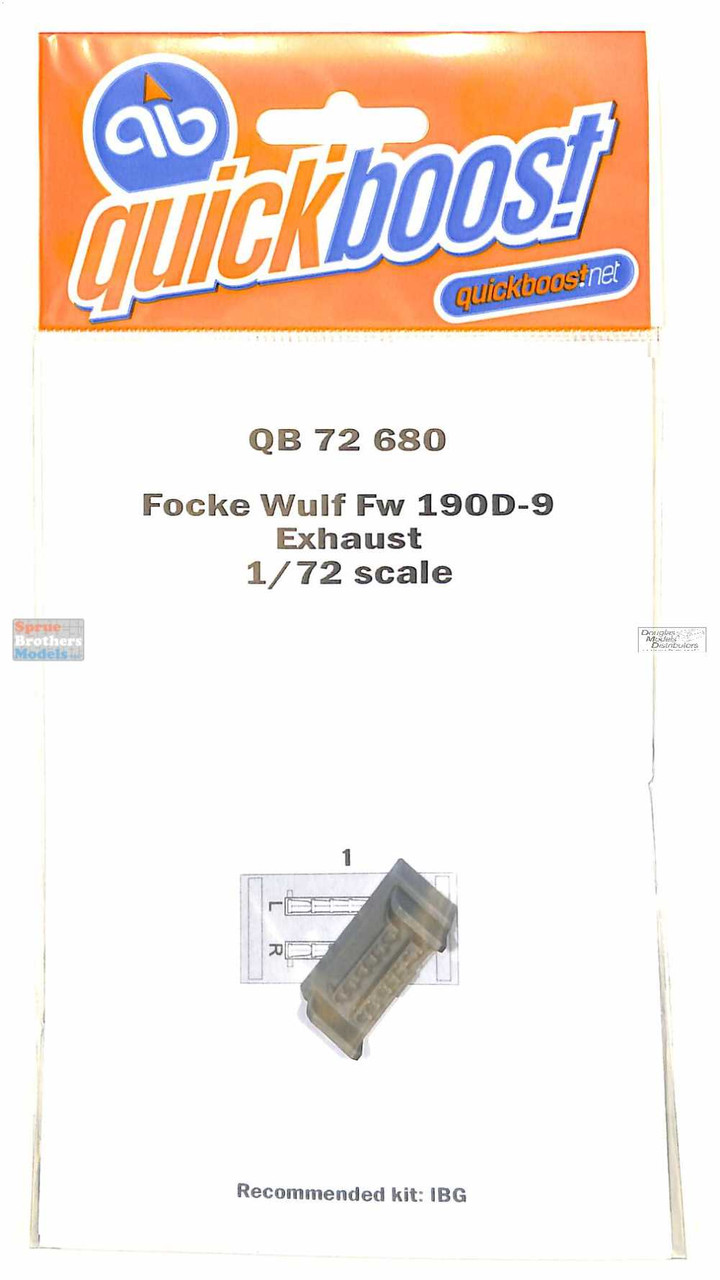 QBT72680 1:72 Quickboost Fw190D-9 Exhaust (IBG kit) - Sprue Brothers ...