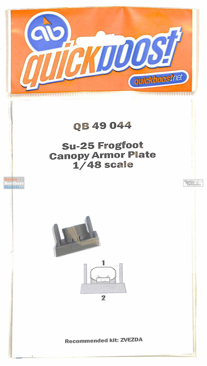 QBT49044 1:48 Quickboost Su-25 Frogfoot Canopy Armor Plate (ZVE kit ...