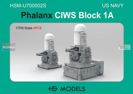 HSMU700002U 1:700 HS Models US Navy Phalanx CIWS Block 1A - Sprue ...