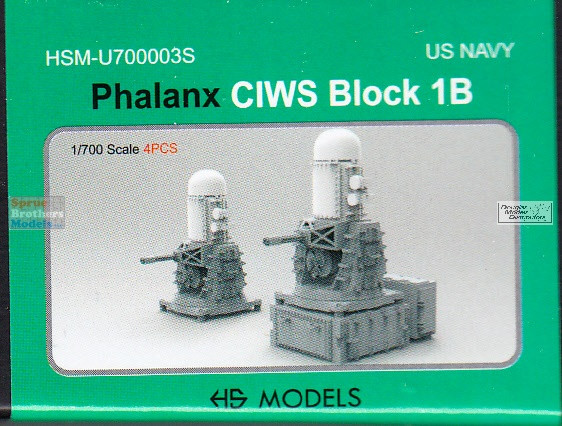 HSMU700003U 1:700 HS Models US Navy Phalanx CIWS Block 1B - Sprue ...
