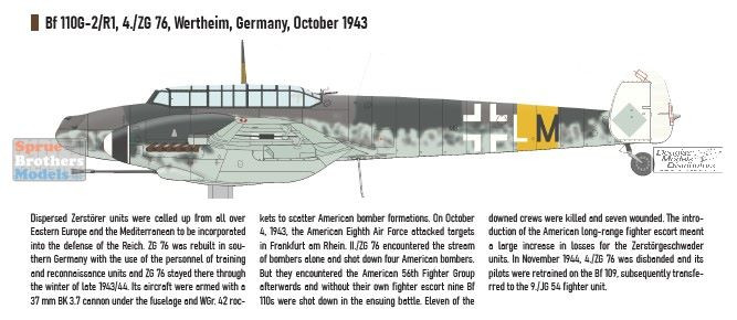 EDU07468 1:72 Eduard Bf110G-2 Weekend Edition - Sprue Brothers Models LLC