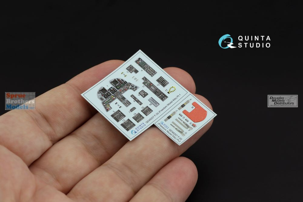 QTSQD48257 1:48 Quinta Studio Interior 3D Decal - F-20 Tigershark (FMK ...