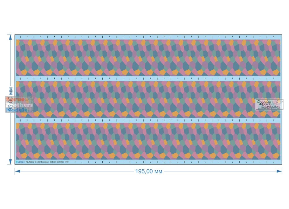 QTSQL48002 1:48 Quinta Studio German WWI 5-Color Lozenge (lower surface ...