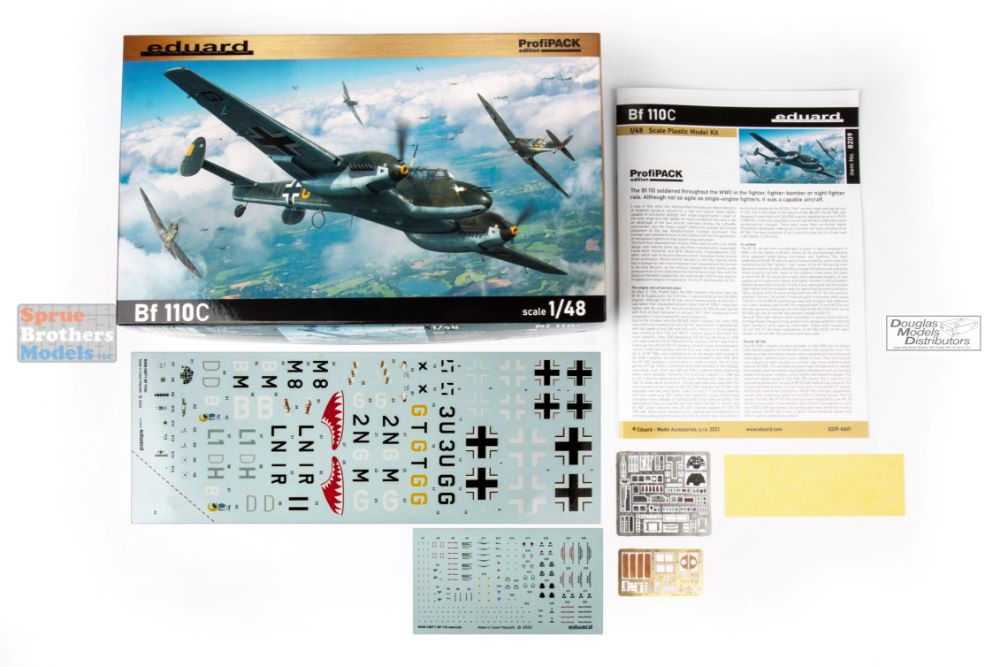 EDU08209 1:48 Eduard Messerschmitt Bf 110C ProfiPack - Sprue Brothers ...