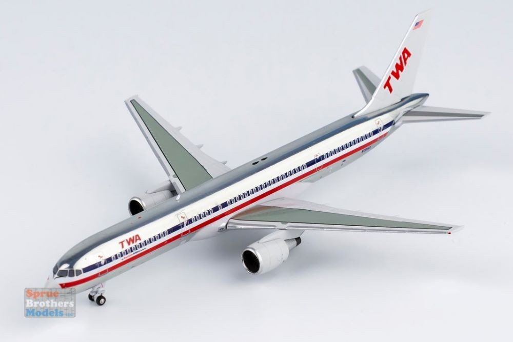 NGM53195 1:400 NG Model TWA B757-200 Reg #N701X (pre-painted/pre-built ...
