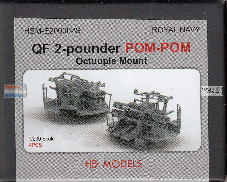HSME200002E 1:200 HS Models Royal Navy QF 2-Pounder POM-POM Octuuple ...