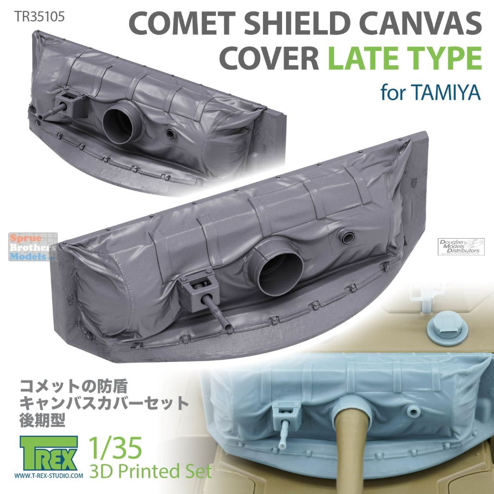 TRXTR35105 1:35 TRex - Comet Shield Canvas Cover Late Type (TAM kit ...