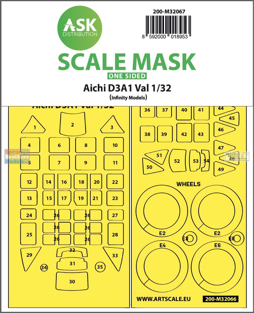ASKM32067 1:32 ASK/Art Scale Mask - D3A1 Val (IFM kit) - Sprue Brothers ...