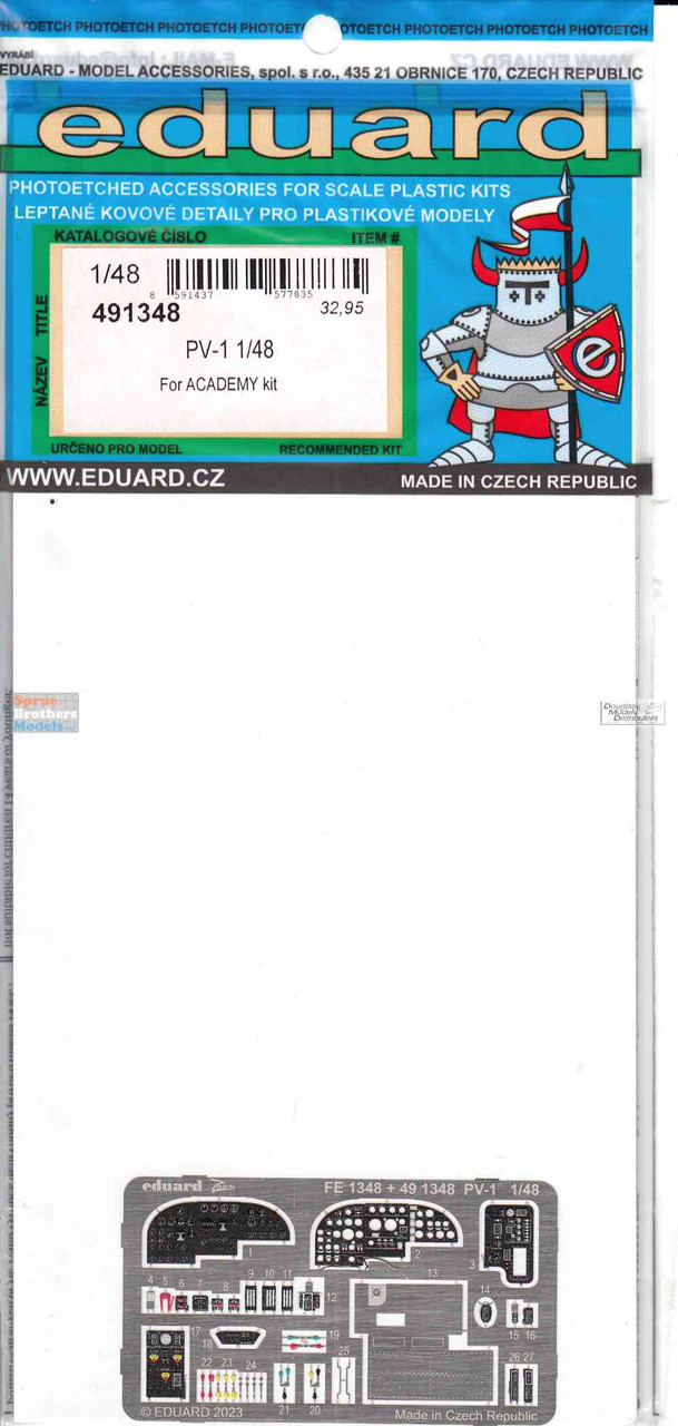 EDU491348 1:48 Eduard Color PE - PV-1 Ventura Detail Set (ACA kit ... EDU491348 1:48 Eduard Color PE - PV-1 Ventura Detail Set (ACA kit ...