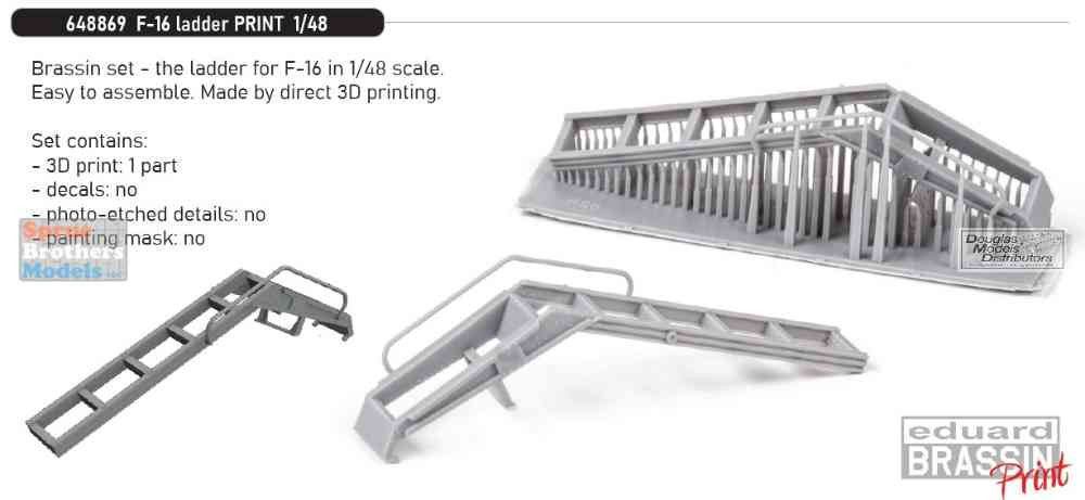 EDU648869 1:48 Eduard Brassin PRINT - F-16 Falcon Ladder - Sprue ...