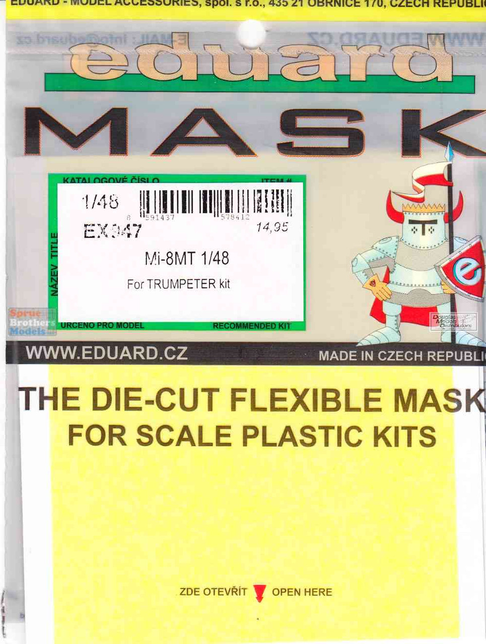 EDUEX947 1:48 Eduard Mask - Mi-8MT Hip (TRP kit) - Sprue Brothers Models LLC