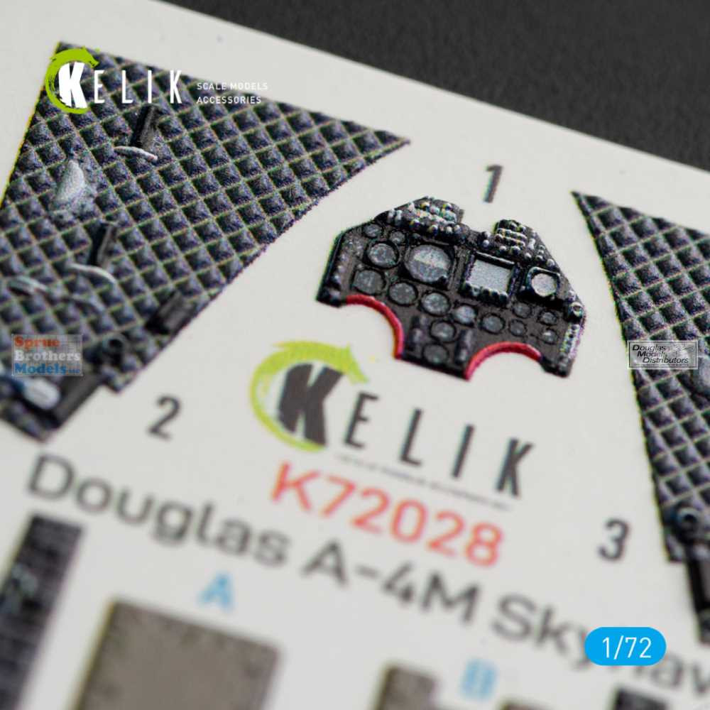 RESK72028K 1:72 ResKit/Kelik 3D Detail Set - A-4M Skyhawk (FUJ/H2K kit ...