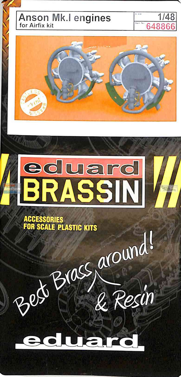 EDU648866 1:48 Eduard Brassin PRINT - Anson Mk.I Engines (AFX kit ...
