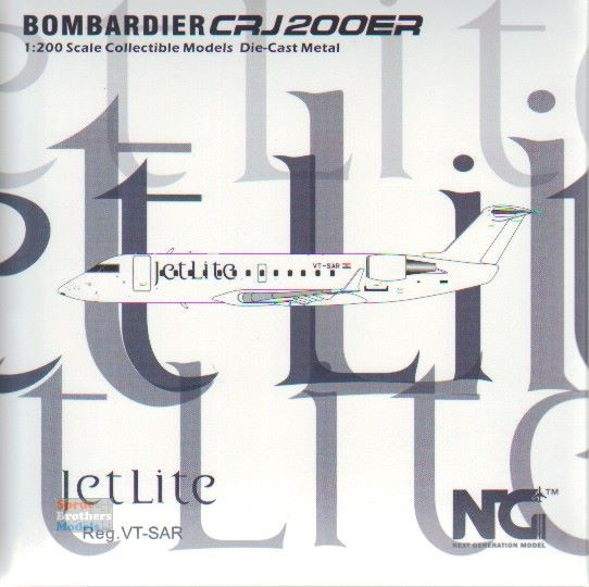 NGM52053 1:200 NG Model JetLite CRJ-200ER Reg #VT-SAR (pre-painted/pre ...