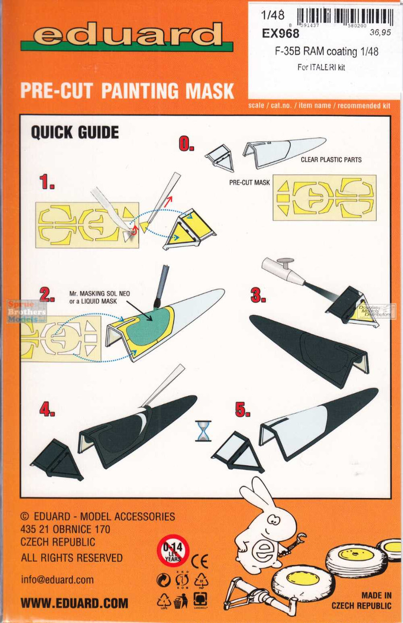 EDUEX968 1:48 Eduard Mask - F-35B Lightning II RAM Coating (ITA kit ...