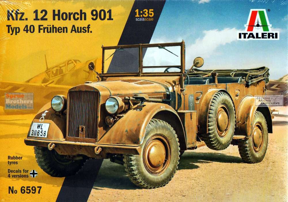 ITA6597 1:35 Italeri Kfz.12 Horch 901 Typ 40 Fruhen Ausf - Sprue ...
