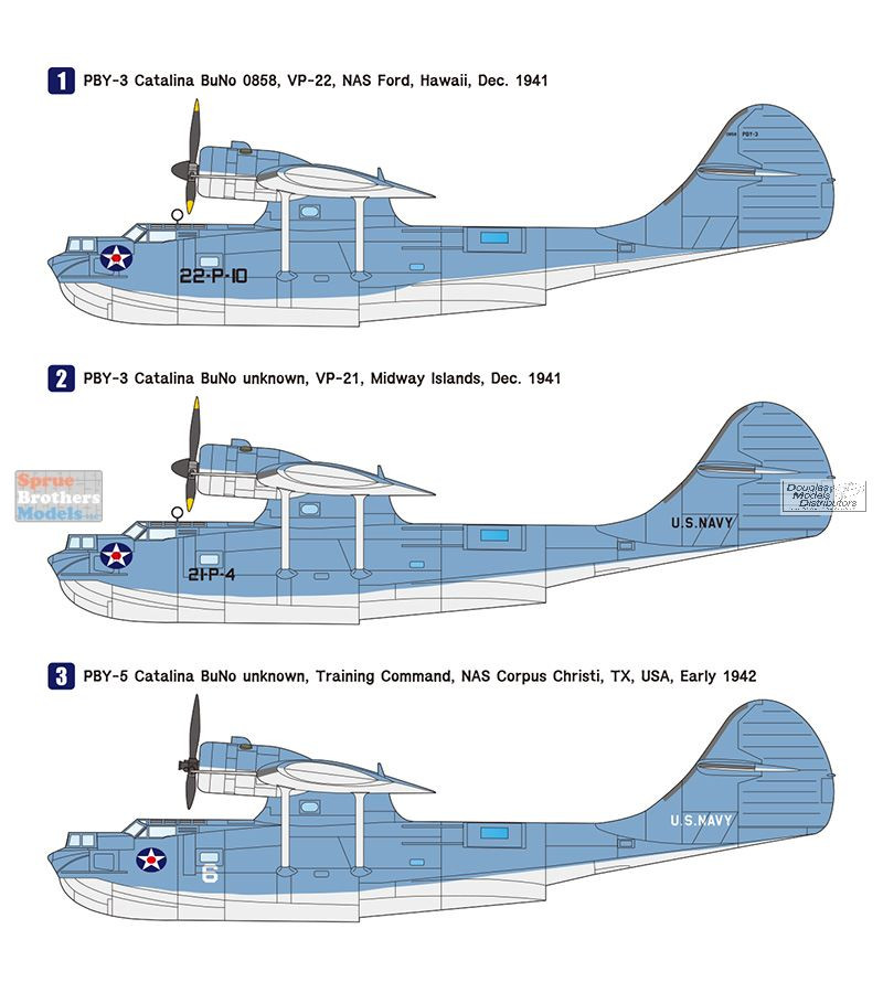 WPD17213 1:72 Wolfpack PBY-3 Catalina - Sprue Brothers Models LLC