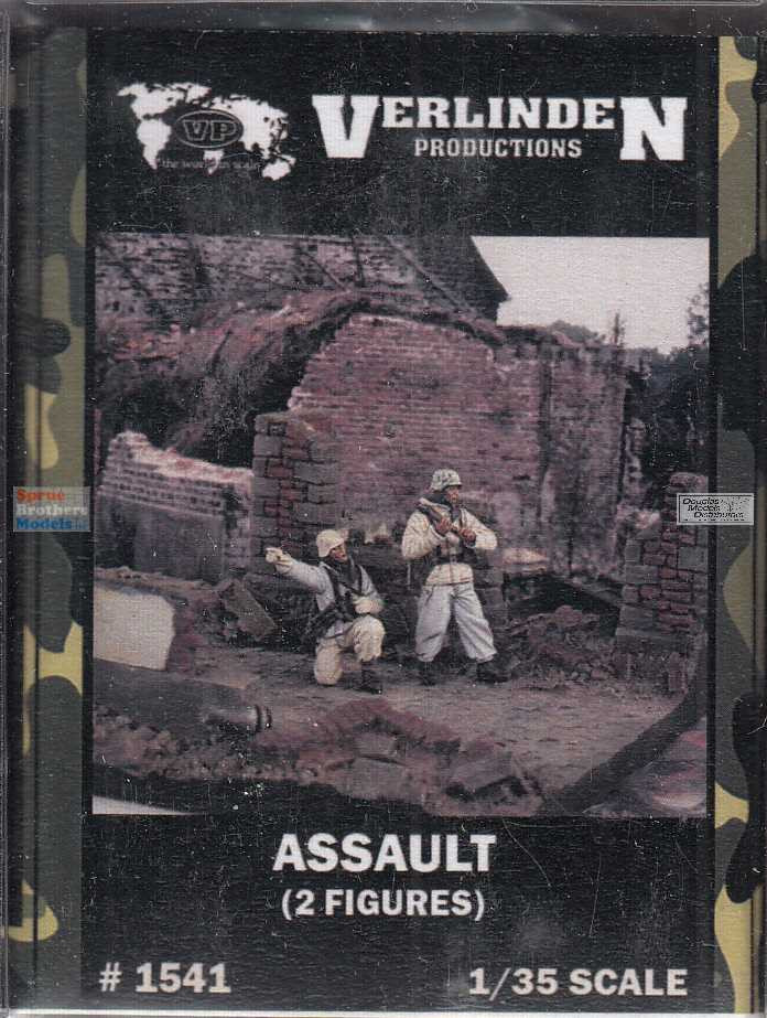 VERN1541 1:35 Verlinden Assault (2 figures) - Sprue Brothers Models LLC