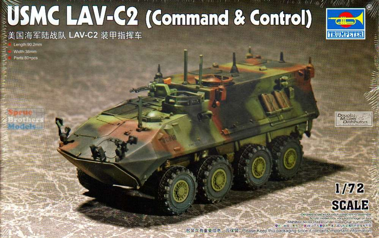TRP07270 1:72 Trumpeter USMC LAV-C2 (Command & Control) - Sprue Brothers Models LLC