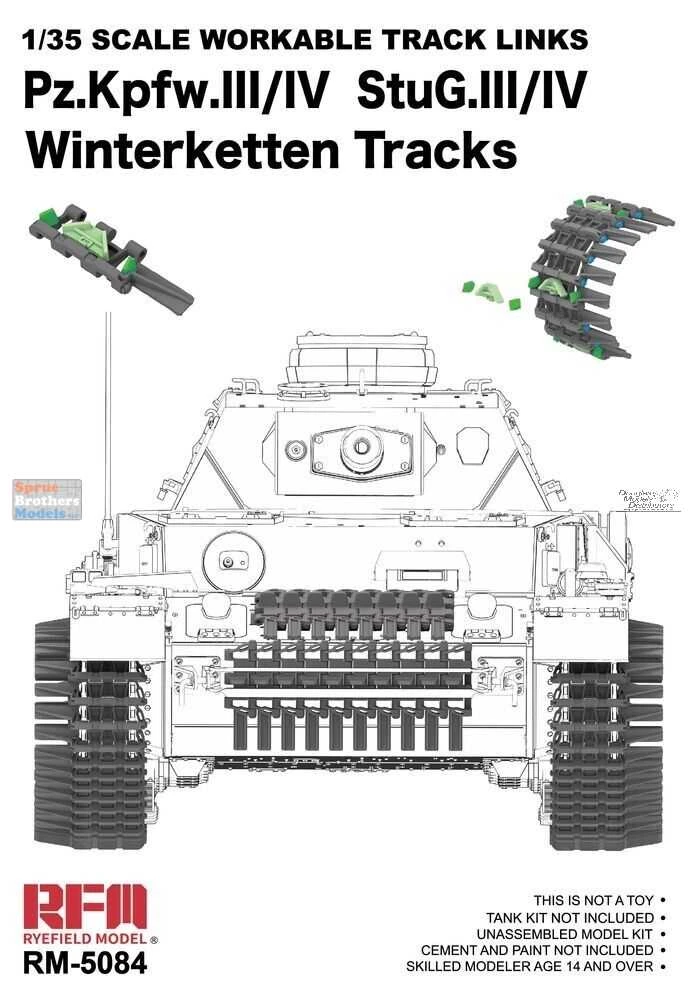 RFMRM5084 1:35 Rye Field Model Workable Track Links - Panzer Pz.Kpfw ...
