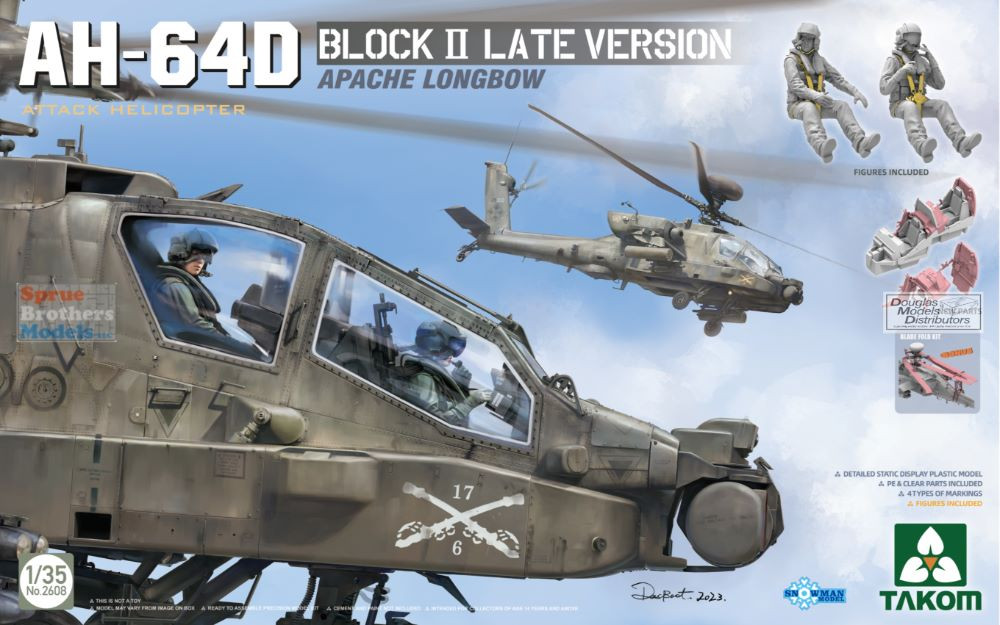 TAK02608 1:35 Takom AH-64D Apache Longbow Block II Late Version - Sprue ...
