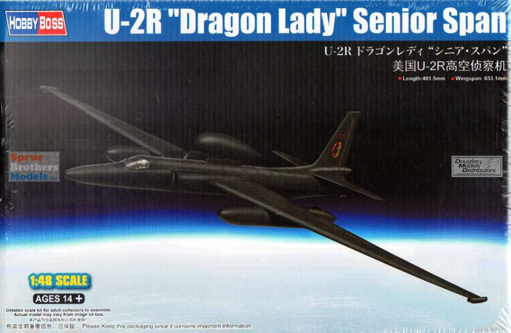 HBS81740 1:48 Hobby Boss U-2R Dragon Lady Senior Span - Sprue Brothers ...