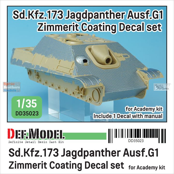 DEFDD35023 1:35 DEF Decal - Sd.Kfz.173 Jagdpanther G1 Zimmerit Coating ...