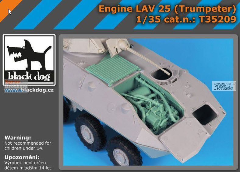 BLDT35209T 1:35 Black Dog LAV-25 Engine (TRP kit) - Sprue Brothers ...