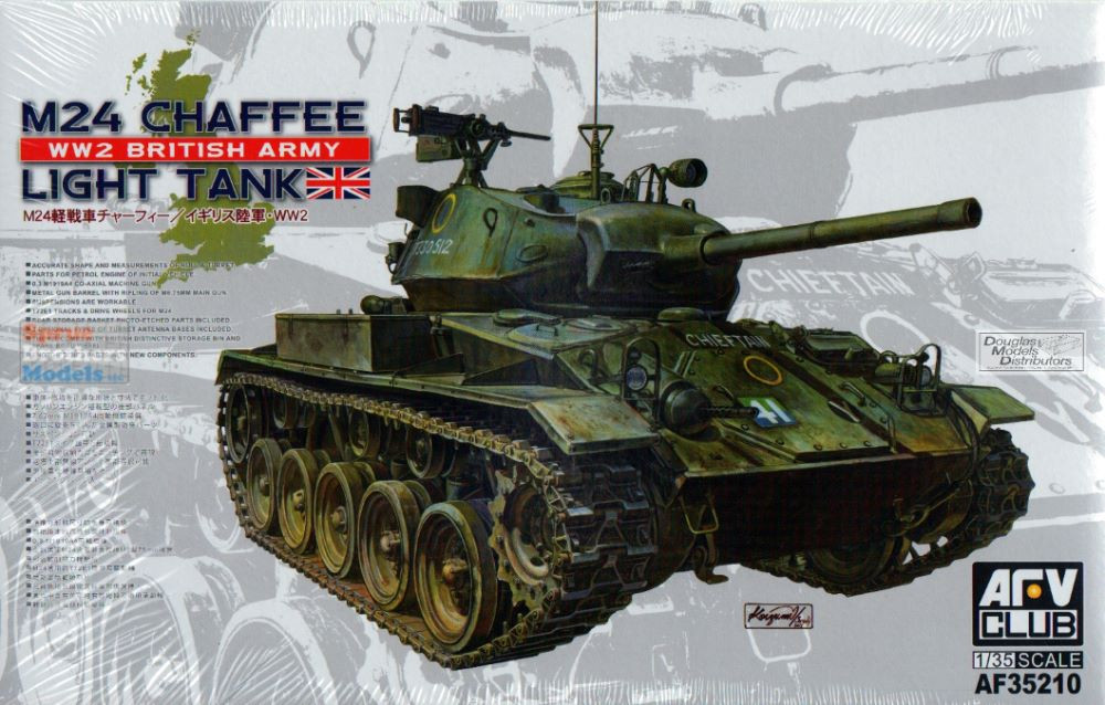 AFV35210 1:35 AFV Club M24 Chaffee WW2 British Army - Sprue Brothers ...