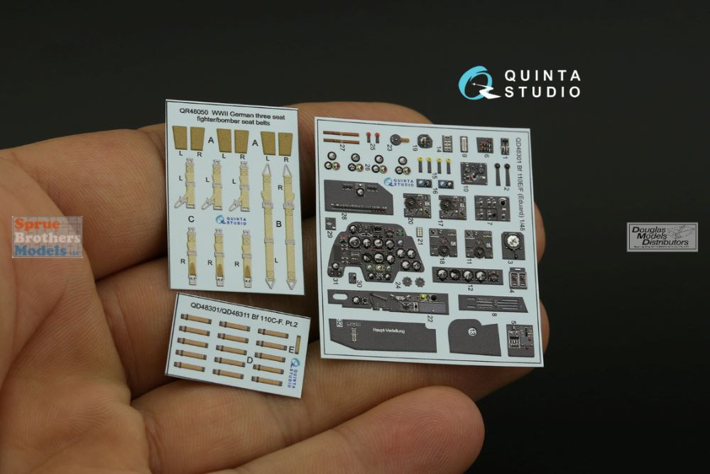 QTSQD48301 1:48 Quinta Studio Interior 3D Decal - Bf110E Bf110F (EDU ...