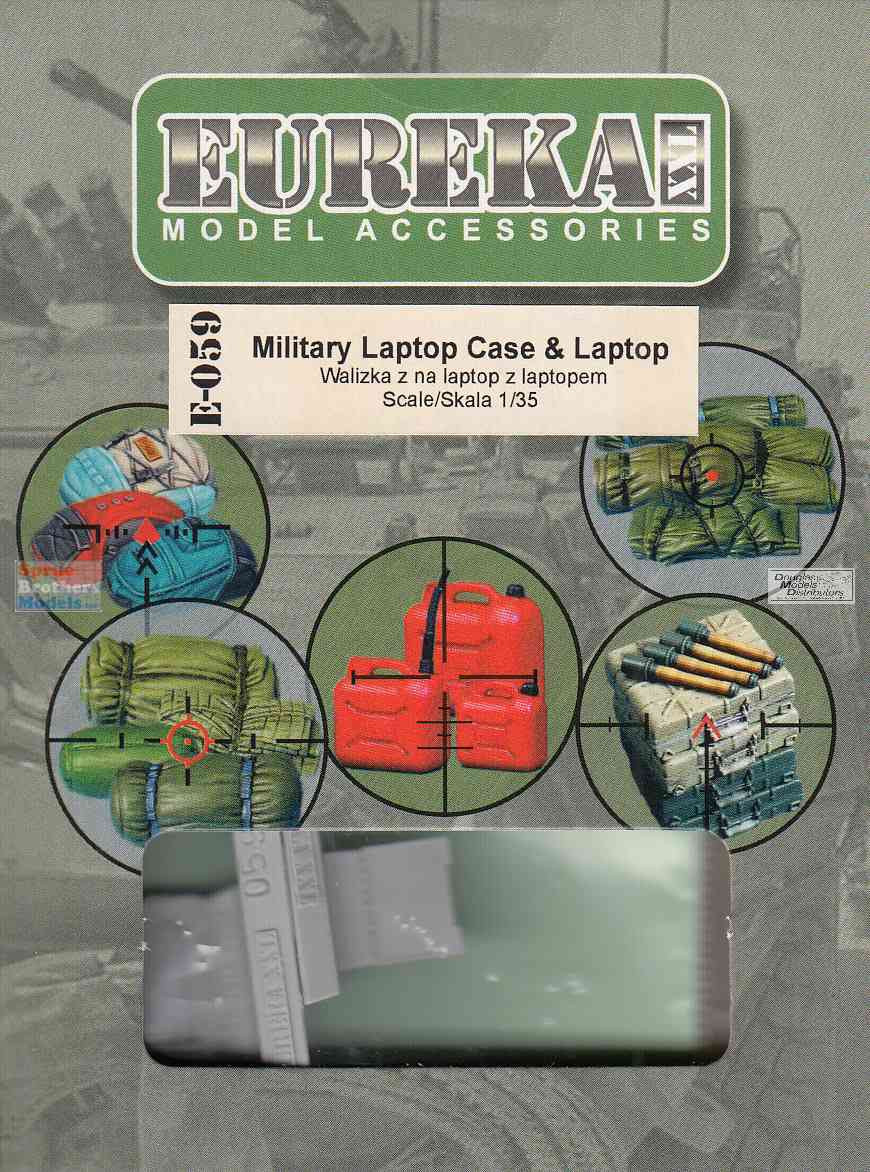 EURE059 1:35 Eureka XXL - Military Laptop & Case - Sprue Brothers ...